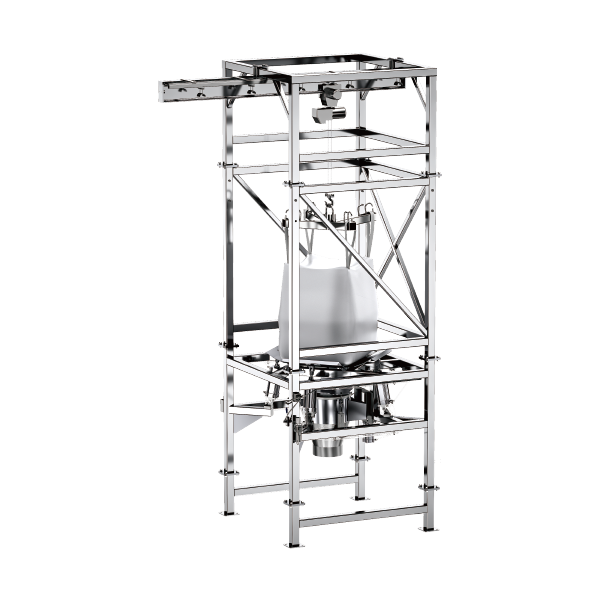 Space Saving Raw Materials Unloading System Bulk Materials Big Bag ...